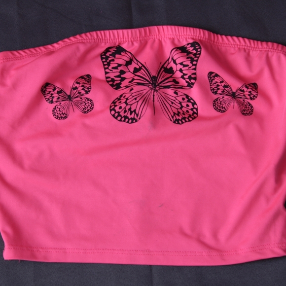 Fashion Nova | Tops | Fashion Nova Butterfly Tube Top | Poshmark